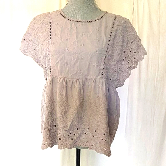 Cost Plus World Market | Tops | World Market Keyhole Cotton Linen ...
